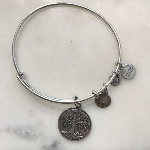 Alex and Ani | Jewelry | Alex And Ani Tree Of Life Charm Bracelet ...